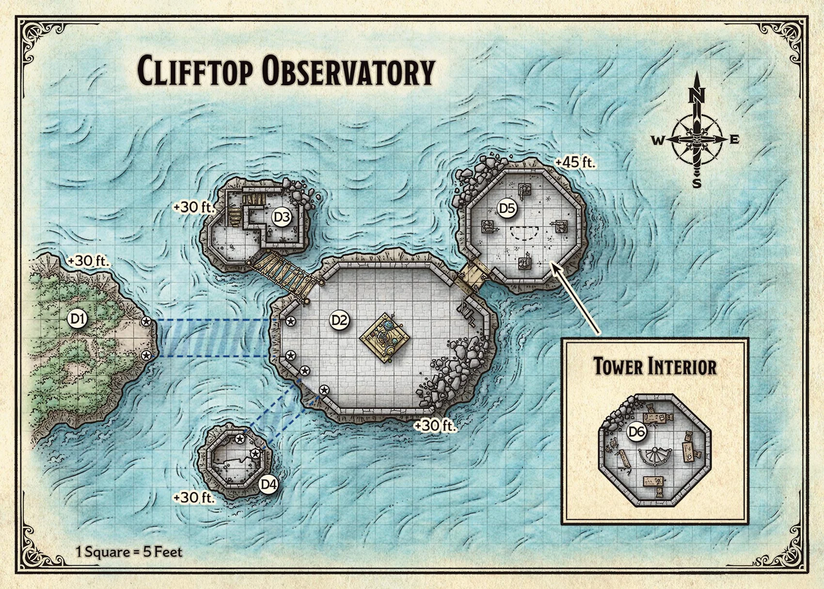 Chapter 4: Clifftop Observatory 崖顶天文台 - 龙与地下城TRPG - 灰机wiki - 北京嘉闻杰诺网络科技有限公司