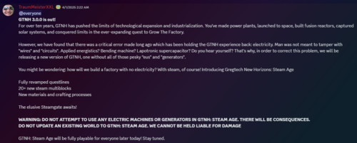 April Fools 2025 - GTNH中文维基 - 灰机wiki - 北京嘉闻杰诺网络科技有限公司