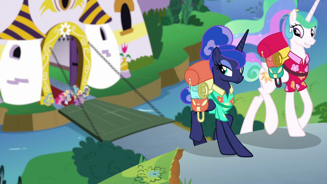 文件:Celestia and Luna leaving Canterlot S9E13.png - 小马中文维基 | MLP中文维基 | 我 ...