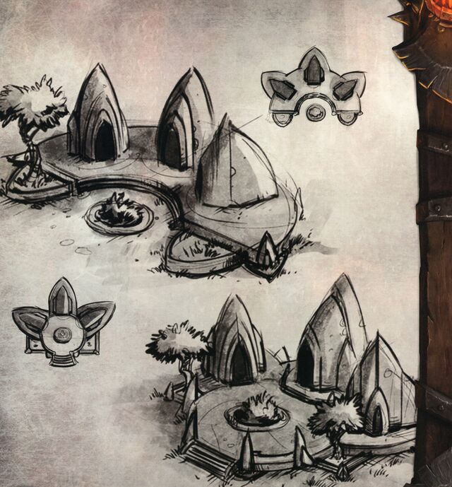 文件:Draenor draenei buildings concept art.jpg - 魔兽世界中文维基，自由编辑的魔兽资料库 - 灰机 ...