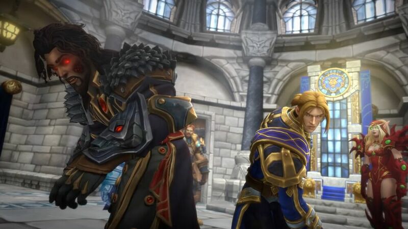 文件:Anduin punches Wrathion in Visions of N'Zoth cinematic.jpg - 魔兽世界中文 ...